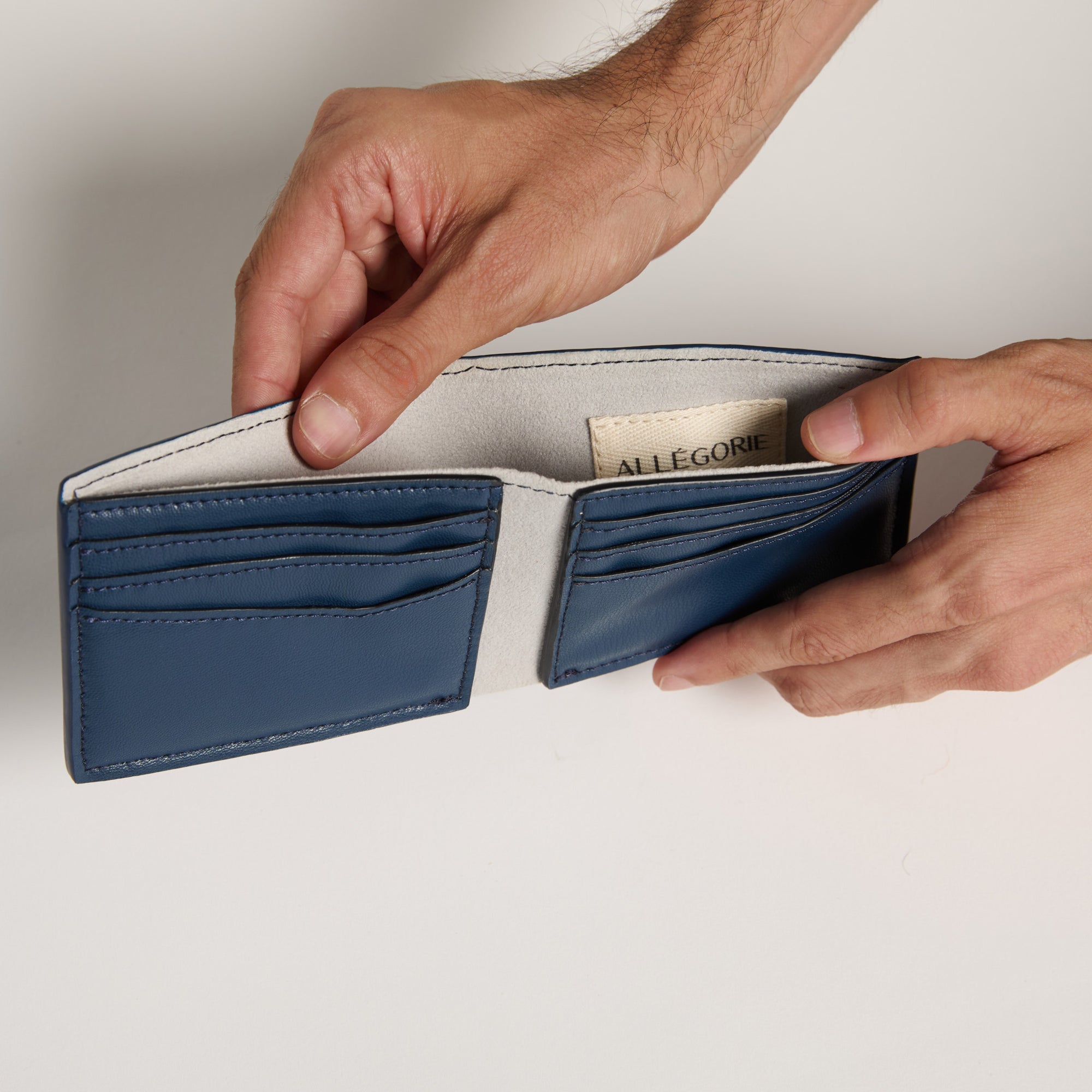 Navy Gala Bifold Wallet | Crafted from Natural Apple Peel