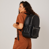 Black Gala Backpack | Crafted from Natural Apple Peel