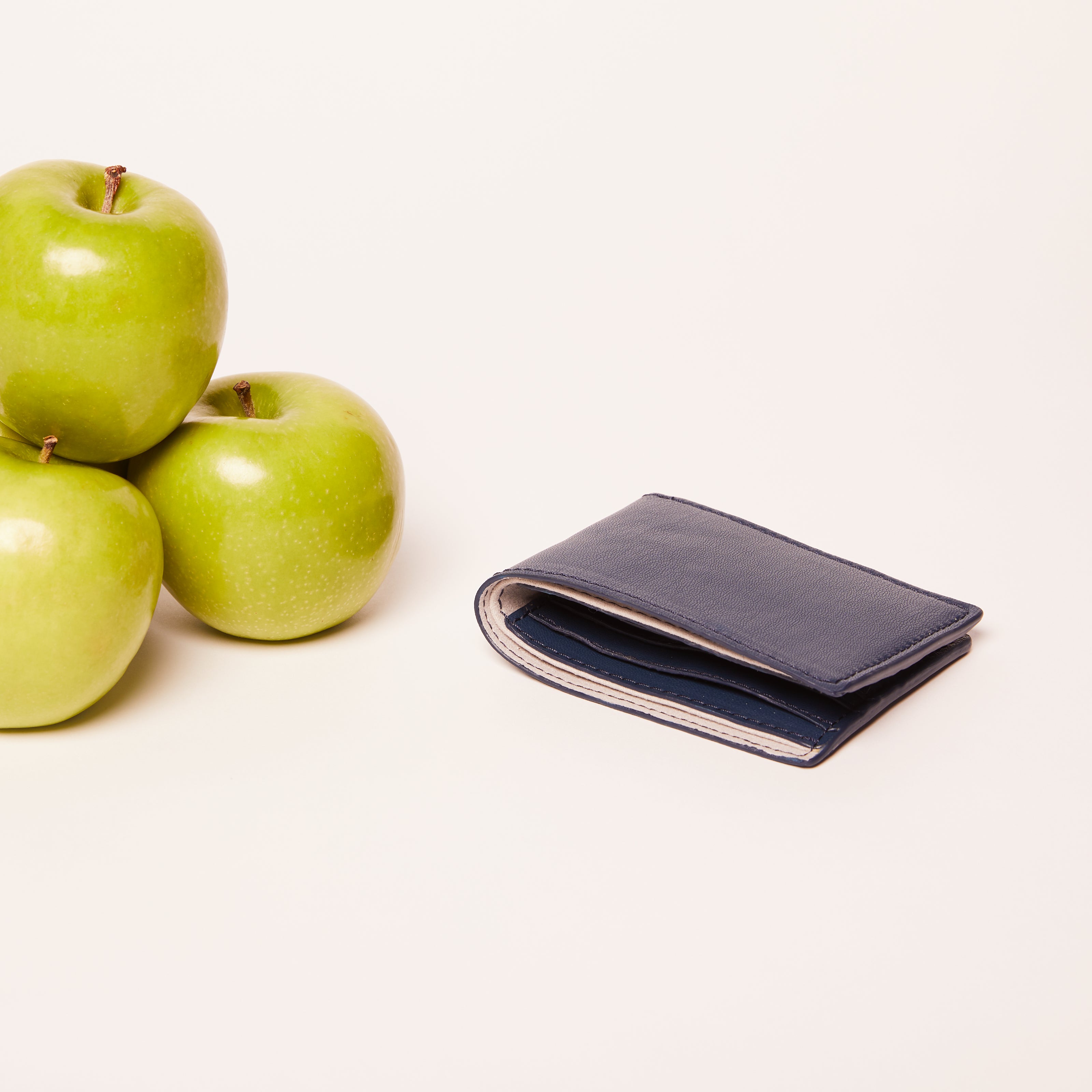Navy Gala Bifold Wallet | Crafted from Natural Apple Peel